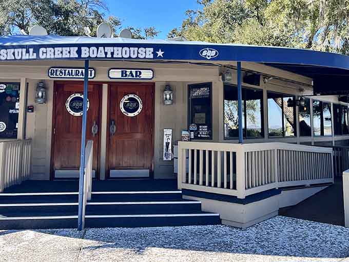 Those porthole windows aren't just for show; they're your first hint that serious seafood awaits inside.