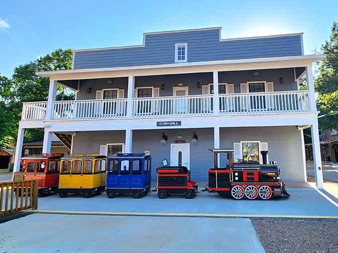 All aboard for nostalgia central, where this charming miniature train waits to transport families through pure joy.