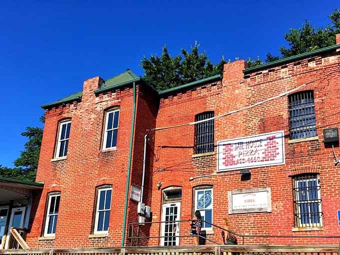 Those barred windows once kept people in; now they're just keeping the deliciousness contained until you arrive.