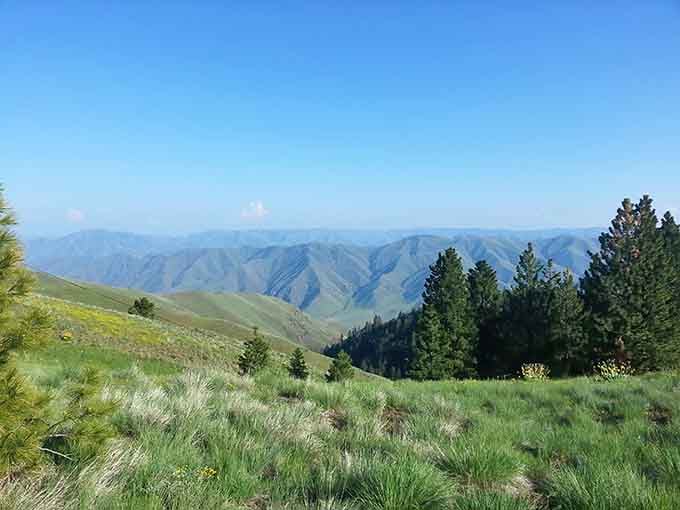 Those rolling hills and distant mountains aren't a screensaver; they're your actual backyard view here.