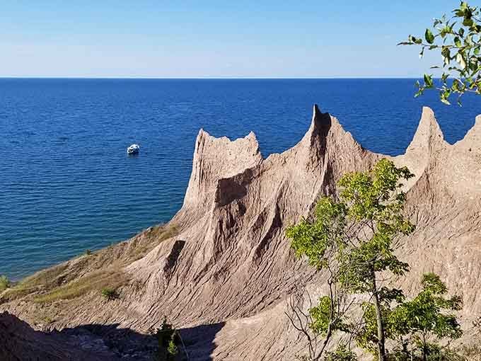These towering clay spires look like nature's attempt at building sand castles, except way more impressive and permanent.