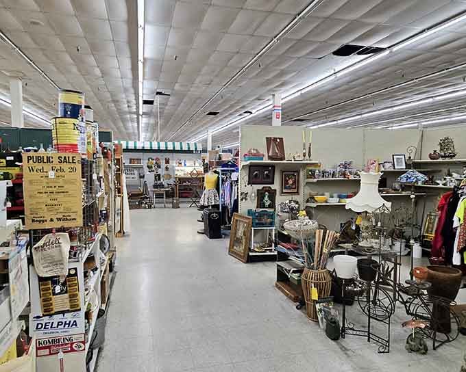 Wide aisles mean you can browse comfortably without playing bumper cars with your fellow treasure hunters all afternoon.