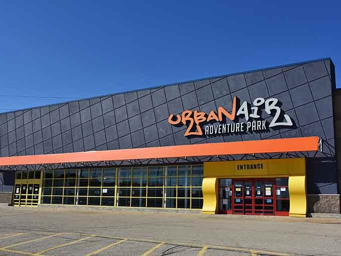 That bright orange and yellow entrance isn't just welcoming, it's practically demanding you come have fun immediately.