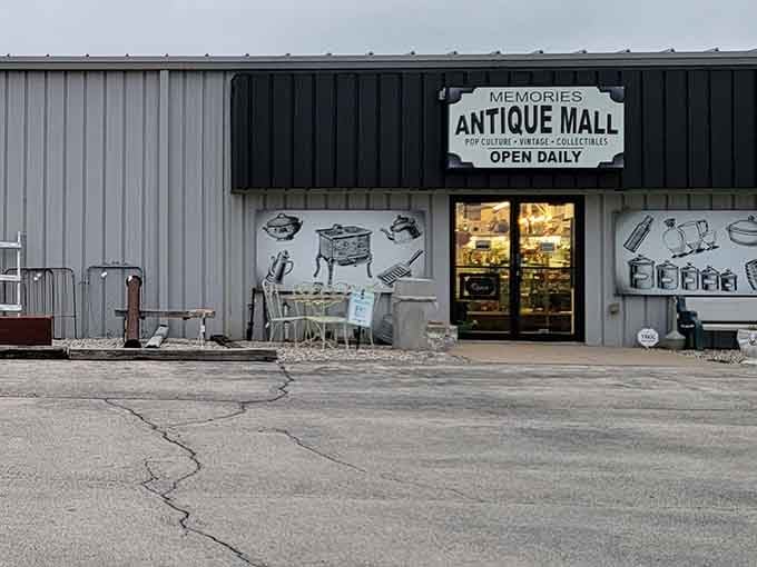 The unassuming exterior hides a treasure trove where decades of memories wait to be rediscovered daily.