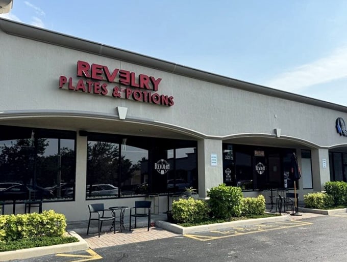 The storefront sits quietly in a strip mall, hiding culinary creativity behind an unassuming facade like a superhero's secret identity.