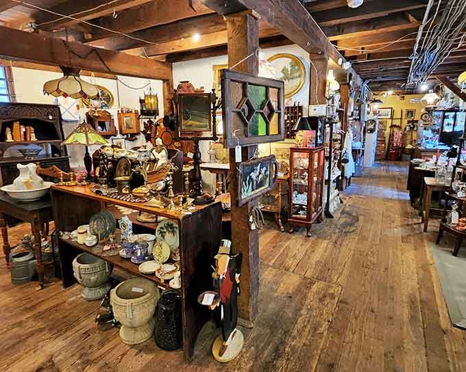 Discover a world of vintage treasures and unique finds while exploring the historic Lafayette Mill Antiques Center.