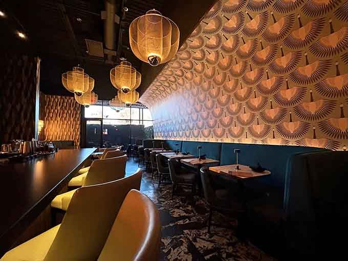 The entrance whispers sophistication while barrels hint at the speakeasy magic waiting just beyond this unassuming doorway.