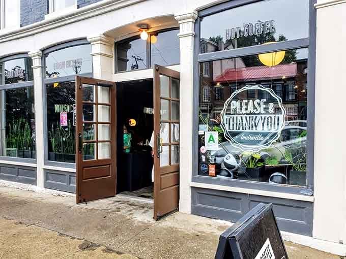 That charming storefront with the wooden doors practically begs you to come inside and ruin your diet.