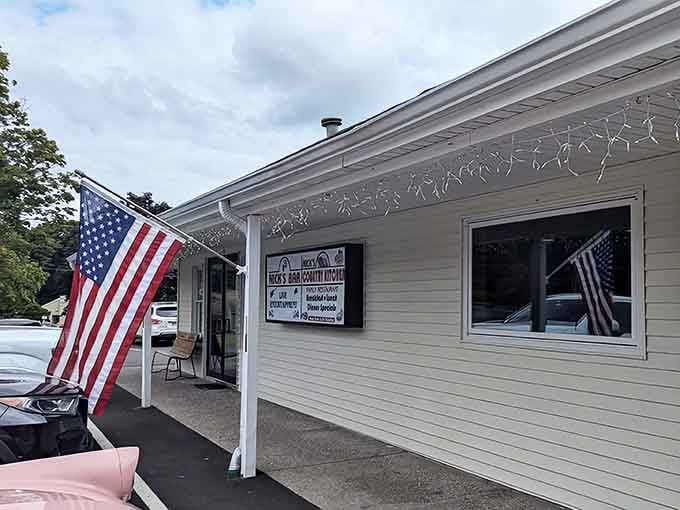 That American flag and unassuming exterior are your first clue that something special awaits inside this Bethlehem treasure.