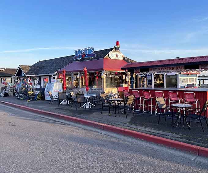 The unassuming exterior that proves the best seafood joints never need fancy facades to impress hungry travelers.