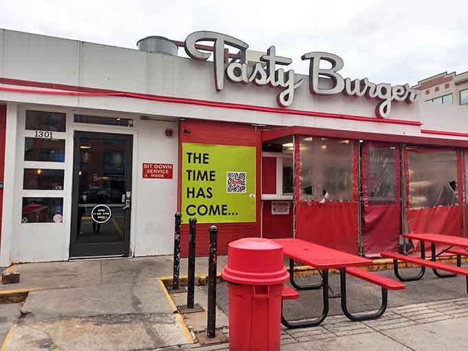 Simple signage, serious flavor: sometimes the best restaurants don't need fancy fonts to prove their worth to the world.