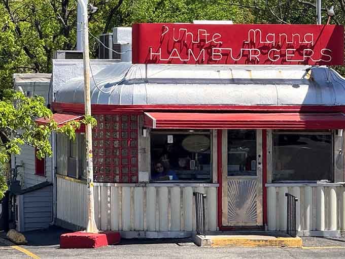 That red and white exterior isn't trying to be retro, it just never stopped being authentic since day one.