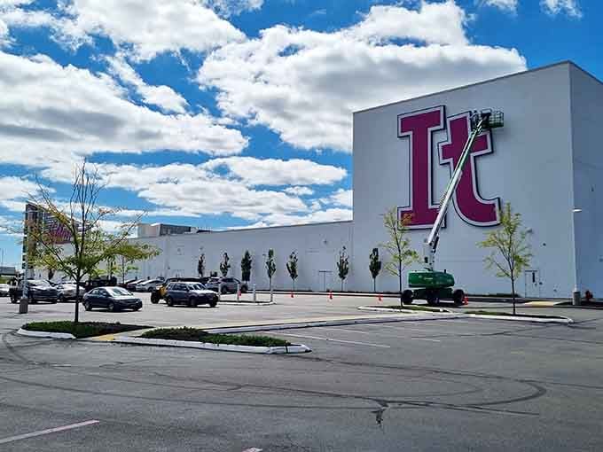 From the outside, you'd never guess this unassuming building houses an indoor adventure playground that defies gravity and logic.