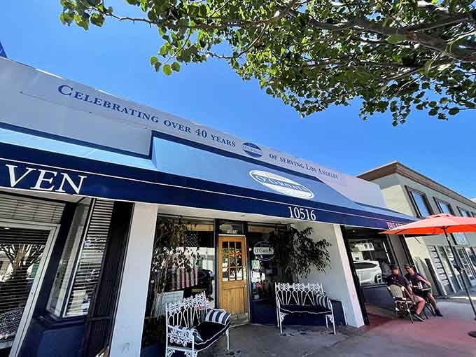 That blue awning has been beckoning hungry Angelenos like a breakfast lighthouse for decades of delicious mornings.