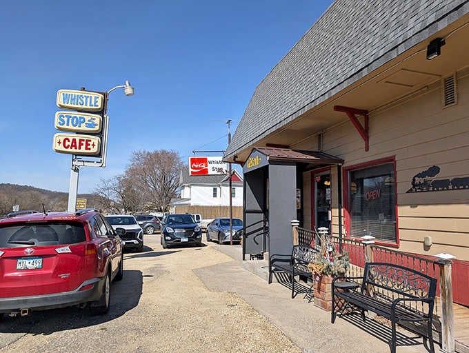 The parking lot tells the whole story: when locals and travelers alike pack a place, you know something special's happening inside.