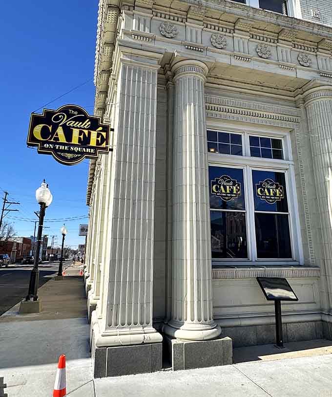 Those columns aren't just architectural eye candy, they're your gateway to breakfast served with a side of grandeur.