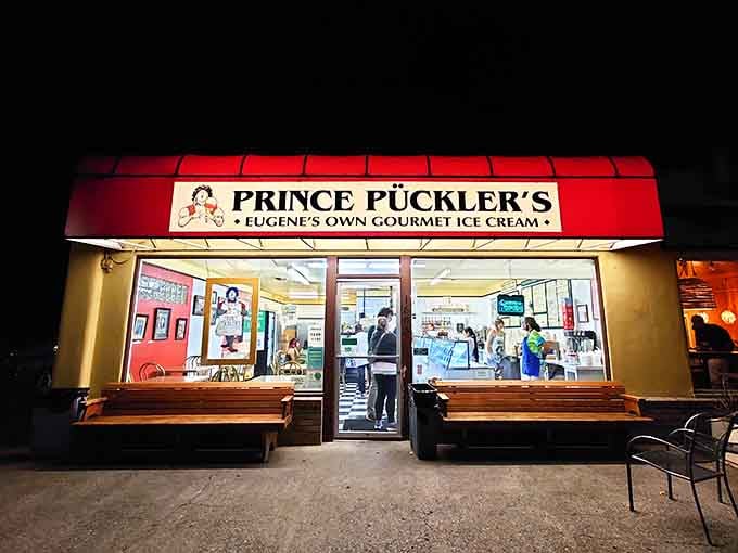 All lit up and ready to rescue you from whatever kind of day you've had, one generous scoop at a time.