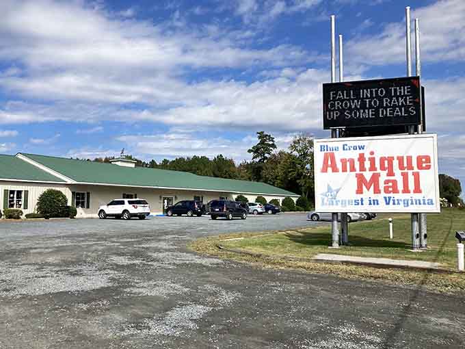 That sign isn't just inviting you in, it's practically begging you to discover treasures you didn't know existed.