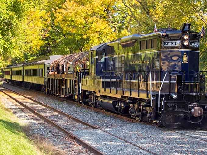 This vintage beauty proves Pennsylvania knows how to make an entrance, complete with fall foliage and timeless charm.