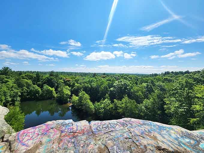The view from Profile Rock proves that Massachusetts knows how to do dramatic scenery without showing off.
