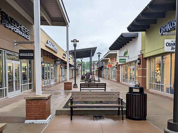 Wide walkways and clean lines make navigation easier than finding your reading glasses on your head.