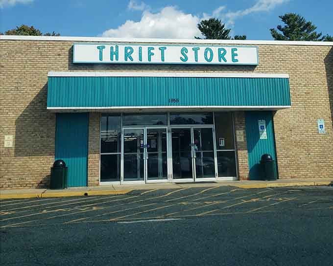 That turquoise awning isn't just decoration, it's a beacon calling bargain hunters to their happy place in Edgewood.