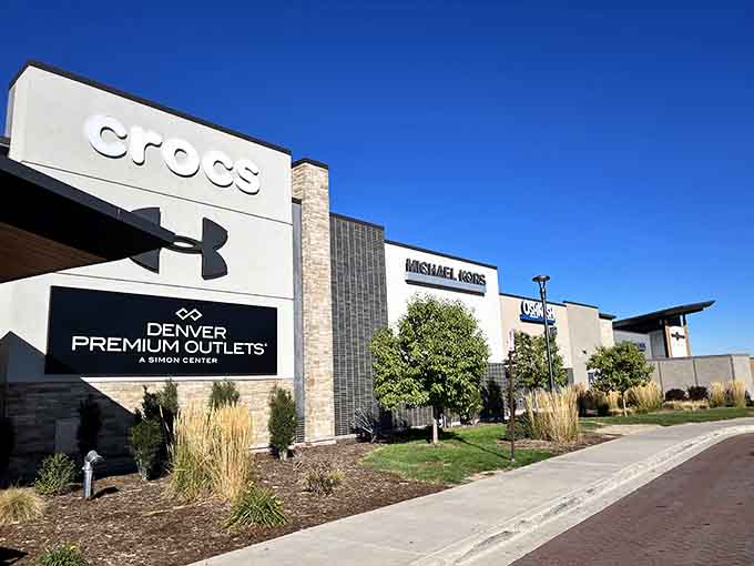 Modern architecture meets shopping nirvana where Crocs, Under Armour, and Michael Kors share prime real estate.