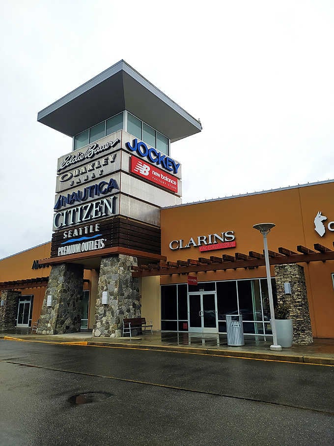 The grand entrance beckons with promises of retail redemption and surprisingly reasonable price tags ahead.