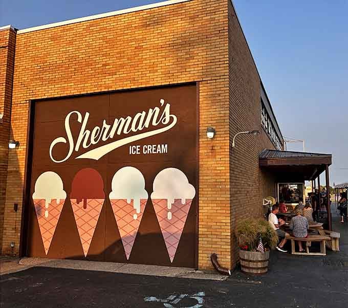 That cheerful brown building with the melting ice cream cones isn't just adorable, it's a South Haven institution.