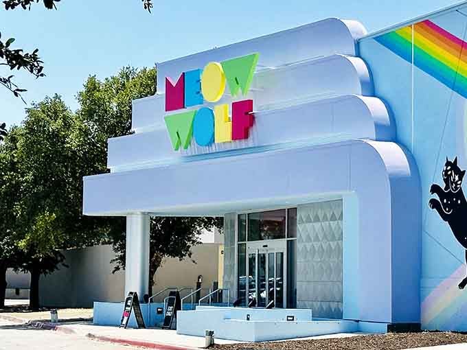 That futuristic facade isn't just for show, it's your first hint that normal rules don't apply here.