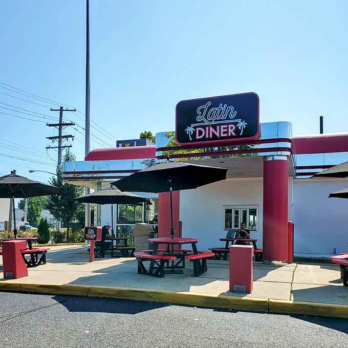 That retro signage with palm trees isn't lying, this place delivers serious vacation vibes without the airfare.