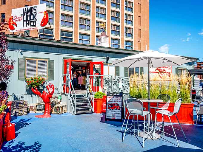 That cheerful cottage-style building with the giant red lobster out front isn't a mirage&mdash;it's your seafood destination.