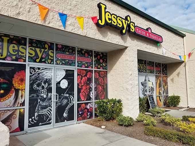 That colorful exterior with Day of the Dead artwork isn't just decoration, it's a promise of authenticity inside.