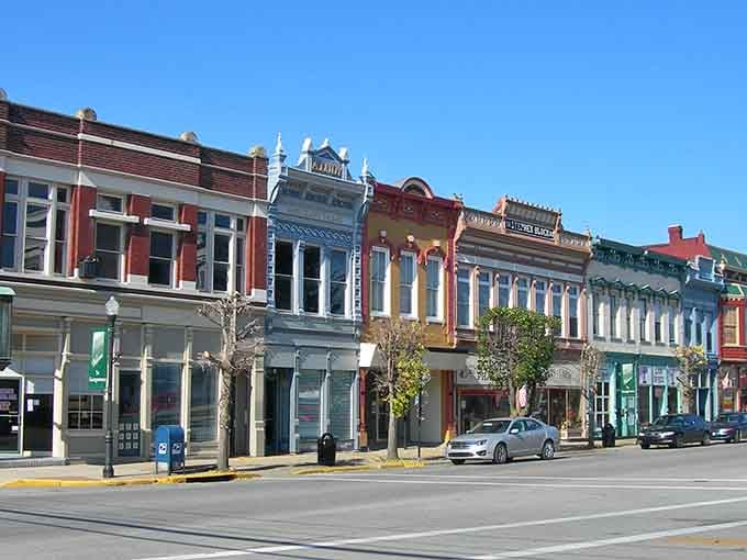 Those colorful storefronts aren't Instagram filters, they're the real deal from a bygone era that refuses to fade.