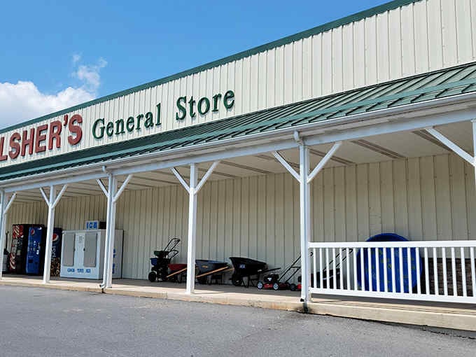 That classic porch and green metal roof signal you've arrived somewhere special in small-town Pennsylvania.