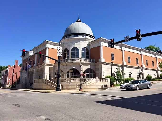That dome isn't just architectural flair—it's Flemingsburg announcing it takes civic pride seriously and stylishly.