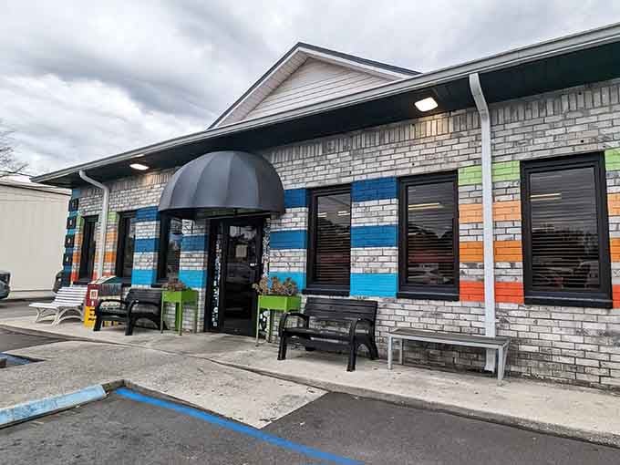 Those colorful stripes aren't just decoration&mdash;they're a beacon of hope for anyone who woke up hungry and confused about where to find salvation.