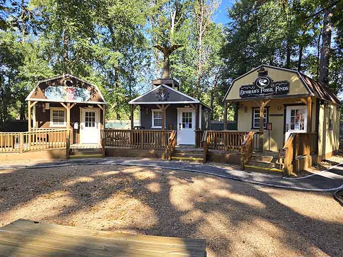 The Western storefronts stand ready for adventure, inviting little cowboys and cowgirls to explore their frontier dreams.