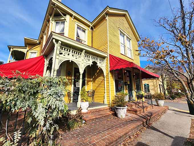 That cheerful yellow Victorian with the red awnings isn't someone's house anymore, but it should be yours every weekend.