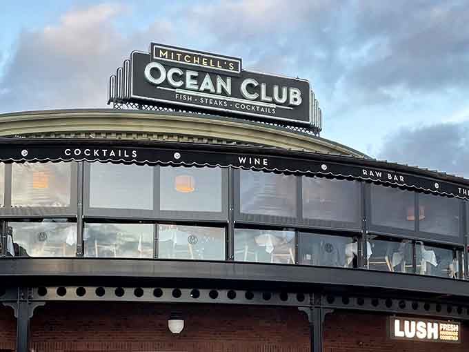 That Art Deco signage isn't just decoration&mdash;it's a promise that something special awaits inside this landlocked seafood palace.