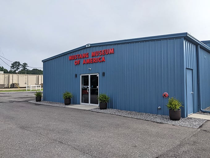 That unassuming blue building holds more horsepower than a Kentucky Derby starting gate on race day.