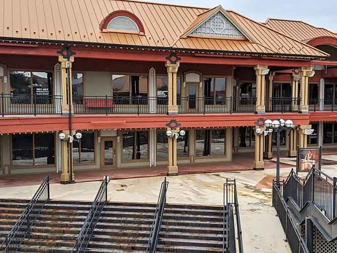 That distinctive architecture isn't just for show &ndash; it's your beacon to bargain paradise in the Ozarks.