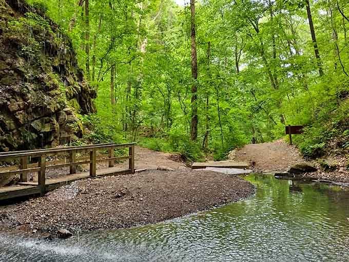 When the trail leads to a babbling brook, you've officially entered the relaxation zone.