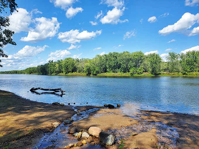Lake Alice beckons with that sandy beach and crystal-clear water that makes you forget you're still in Minnesota.