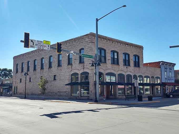Downtown Monte Vista's historic architecture stands proud, reminding you that beauty doesn't require a million-dollar price tag or a HOA fee.