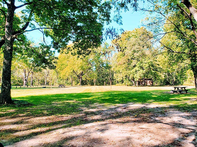 This is what peace looks like: open green spaces where the only agenda is relaxation and maybe a picnic.