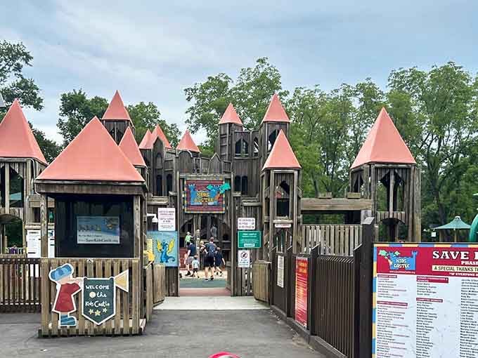 Welcome signs and safety rules can't diminish the medieval magic waiting just beyond those castle gates for eager explorers.