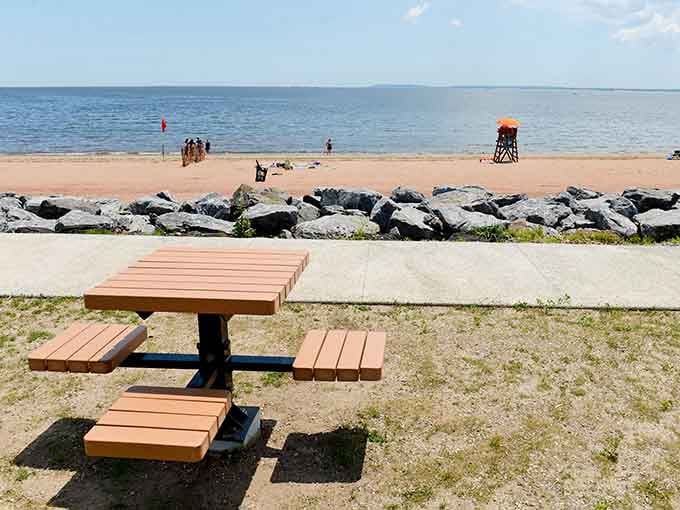 When your beach comes with actual elbow room and views that don't include someone's beach umbrella in your face.