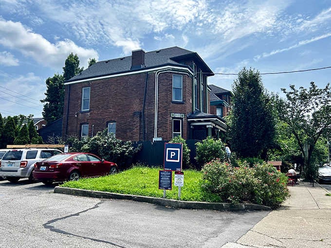 That charming brick building in Germantown holds a delicious secret: incredible brunch downstairs, cozy beds upstairs.