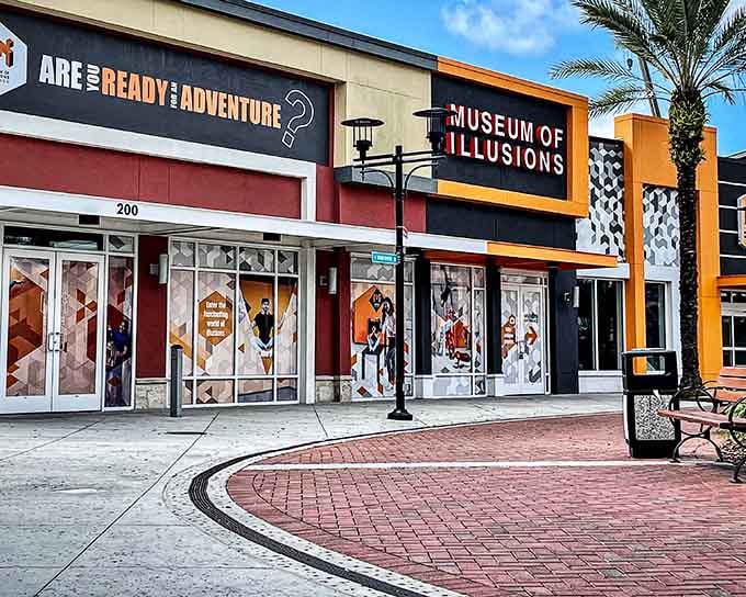 The Museum of Illusions Orlando sits at ICON Park, ready to scramble your brain like Sunday morning eggs.
